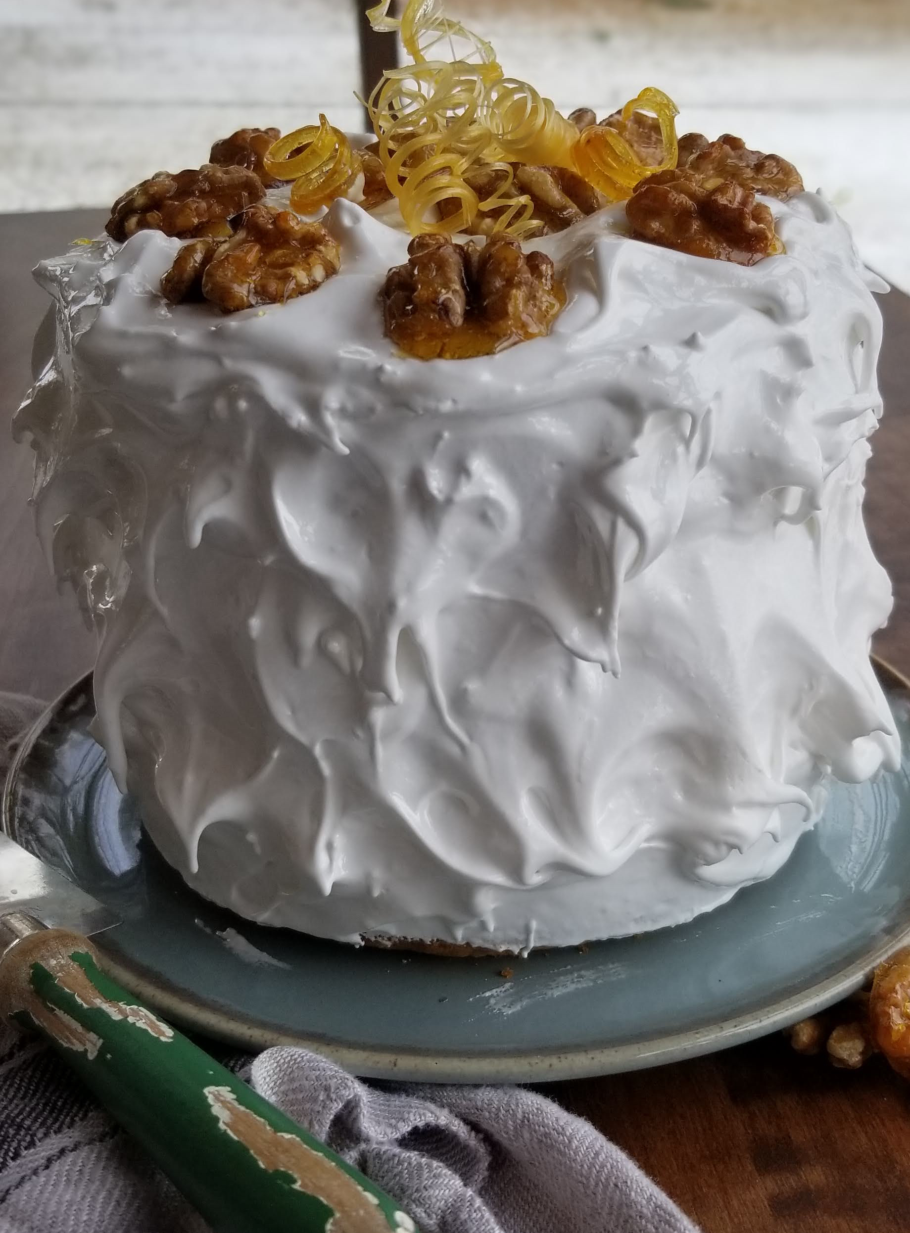 Frosted Walnut Layer Cake – Here's the Dish