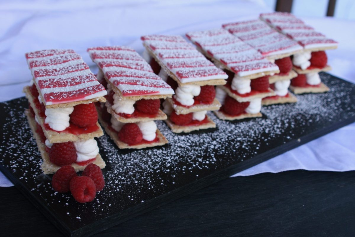 Raspberry Mille-Feuilles – Here's the Dish